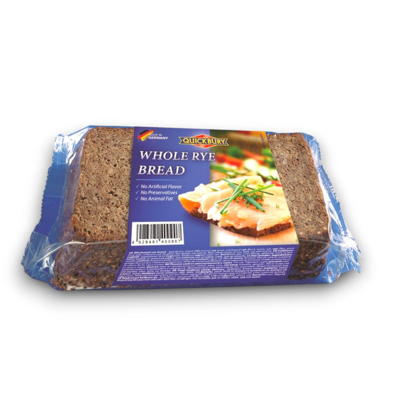 Whole Rye Bread 500g - Quickbury – Ricco Gourmet Foods