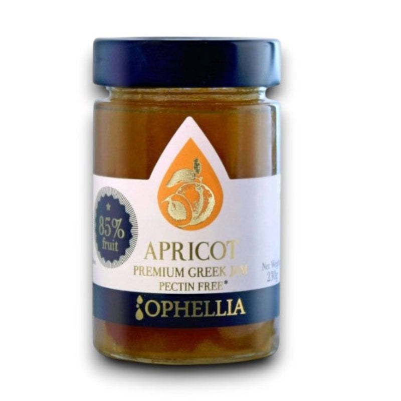 Apricot Premium Greek Jam 230g (Pectin Free) - Ophellia – Ricco Gourmet ...